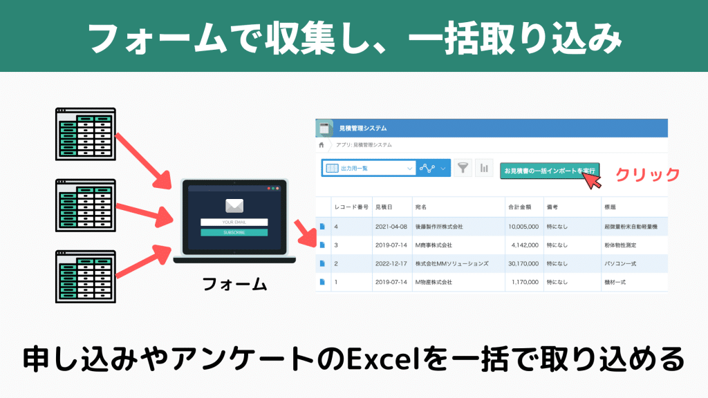 kintoneに複数のExcelをまとめて取り込む方法 | Smart at | kintoneの機能拡張､システム開発､iPad受付システム